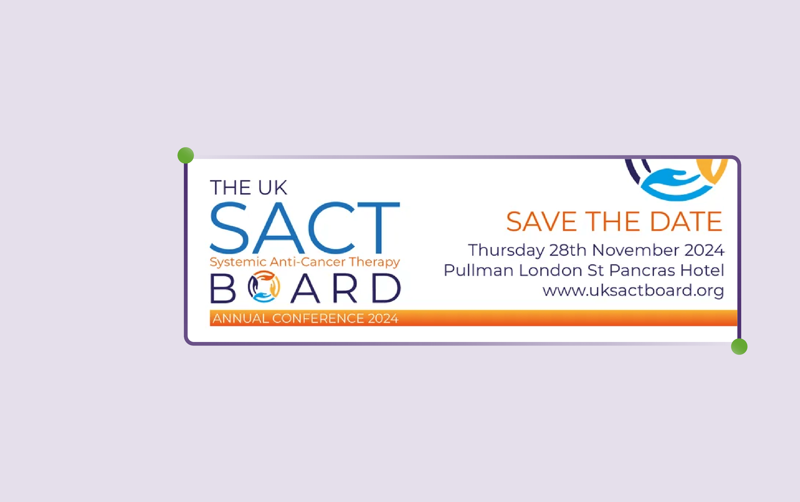 Sciensus exhibiting at the UK SACT board conference